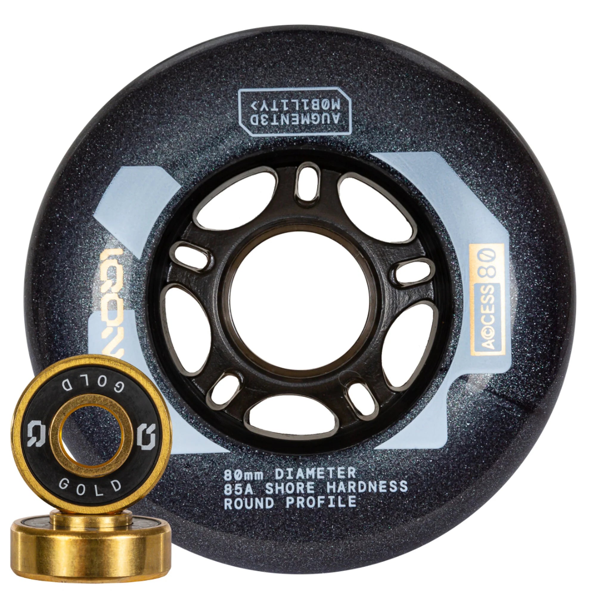 IQON Access Combo 80 Dark Grey Wheels | 80mm 85A