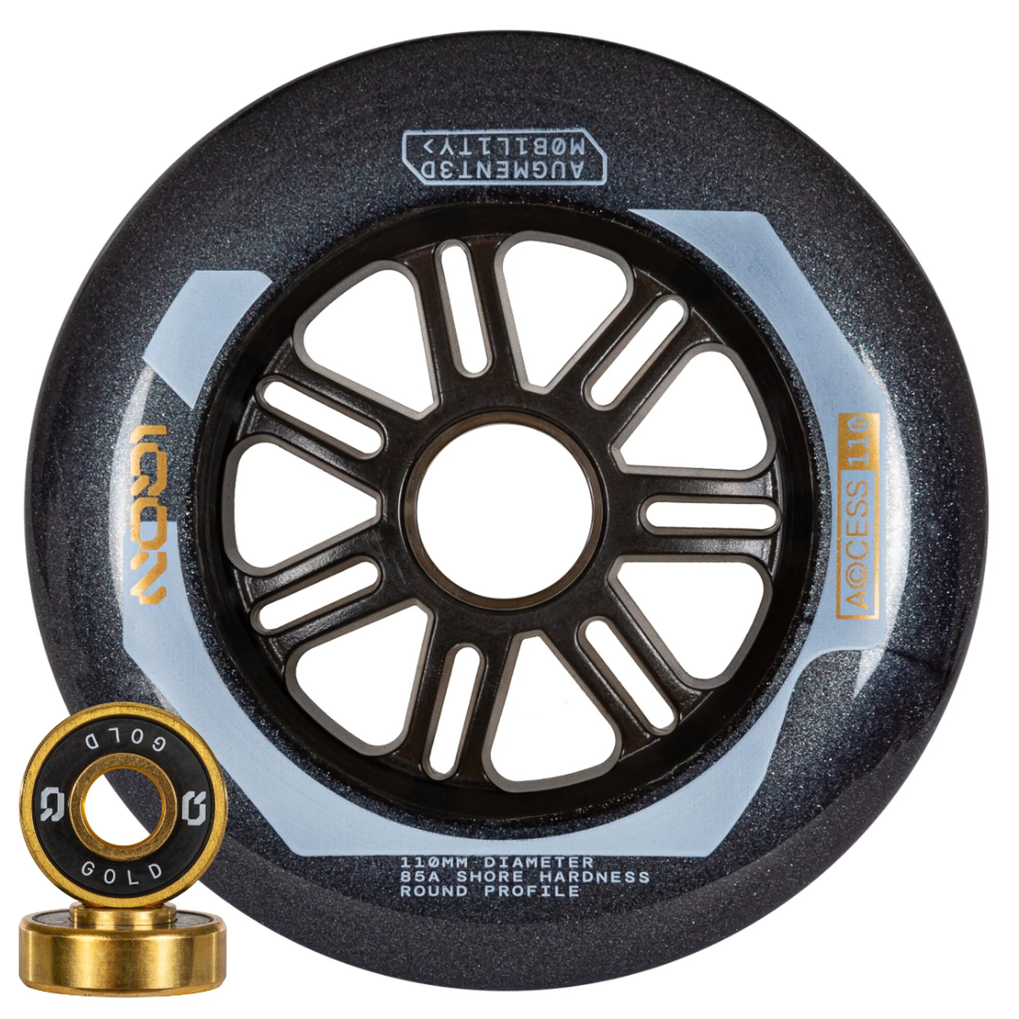 IQON Access Combo 110 Dark Grey Wheels | 110mm 85A