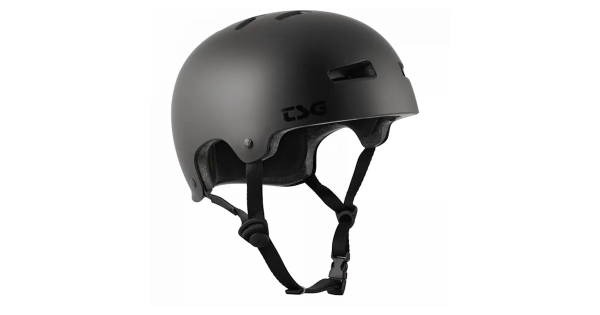TSG Evolution Solid Color Satin Dark Black Skate Helmet – SkaMiDan